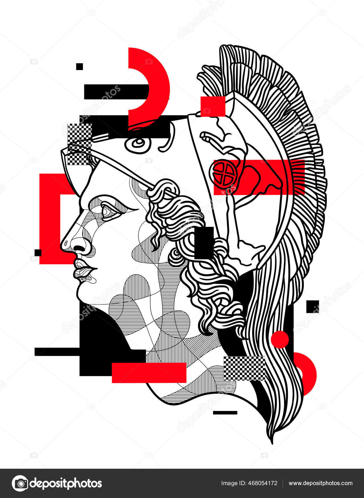 Pallas Athena Drawing