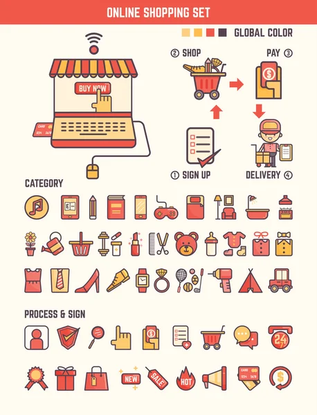 ᐈ Retail category icons stock vectors, Royalty Free retail category ...
