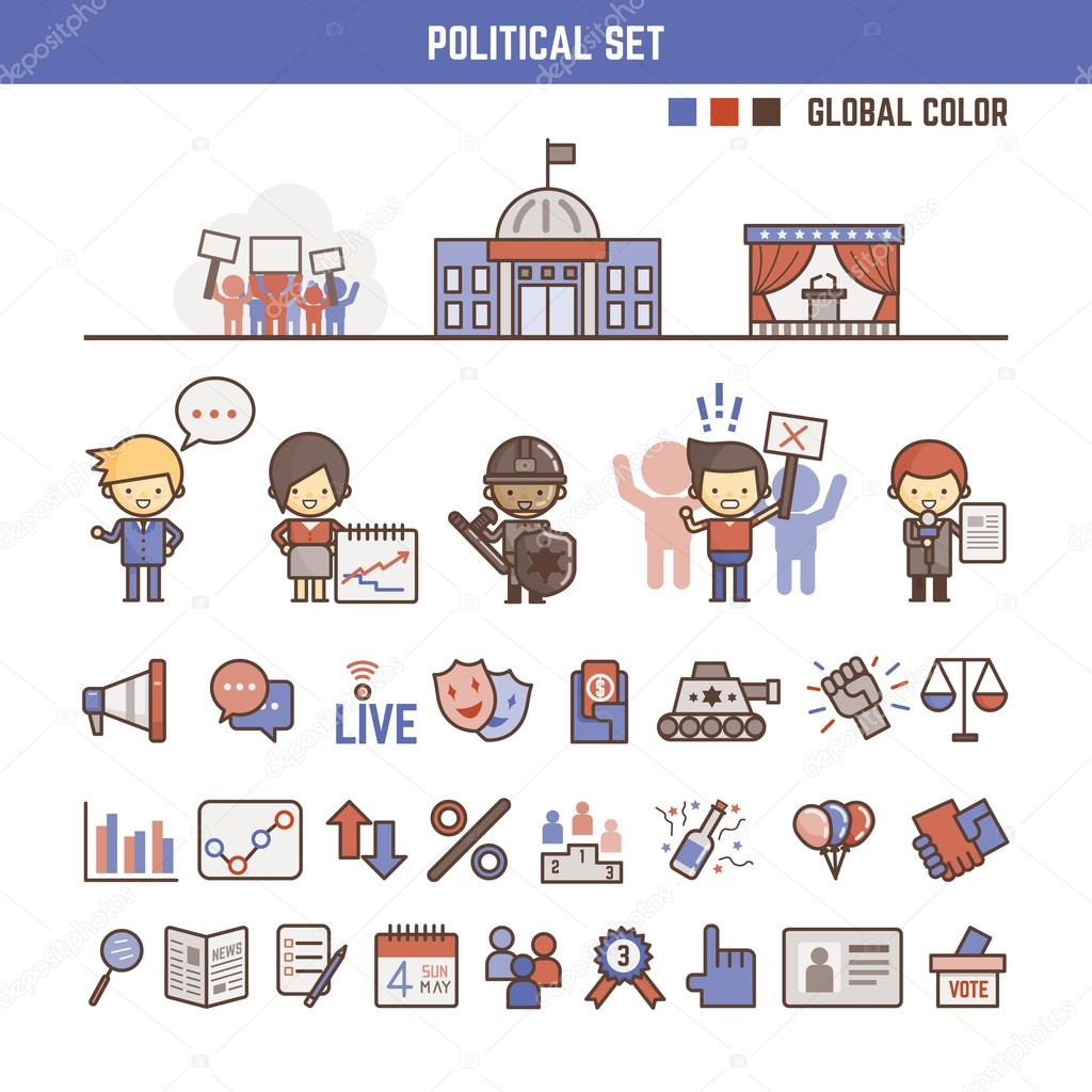 elementos de infografía política para niños 2023