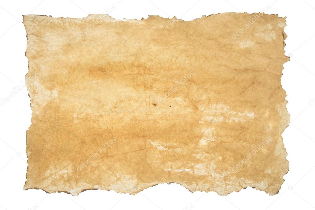 Old Burnt Paper Burnt Parchment Paper Stock Image. Image Of