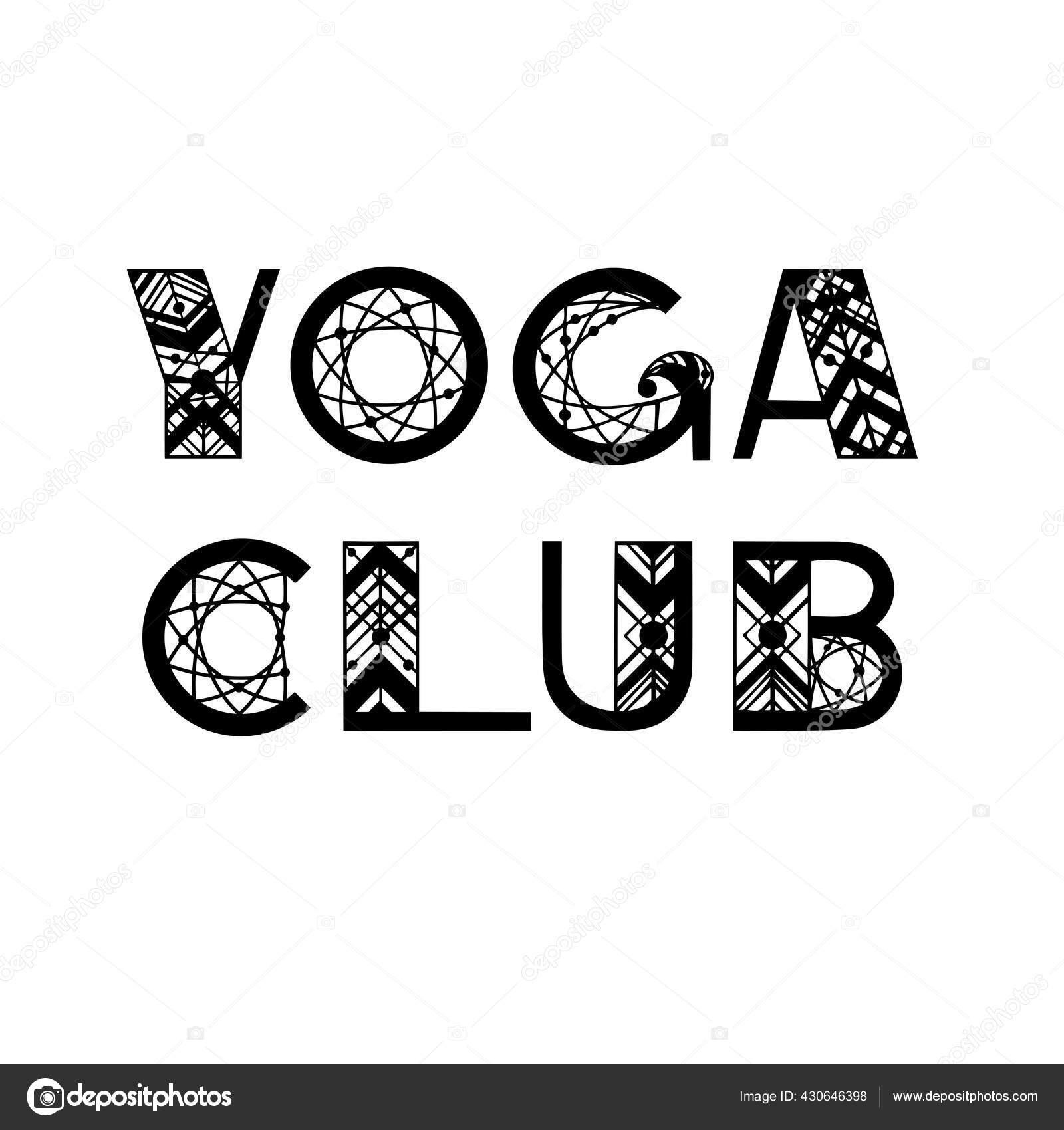 Hand written text with popular yoga quotes. Stock Vector by ©Kandella ...