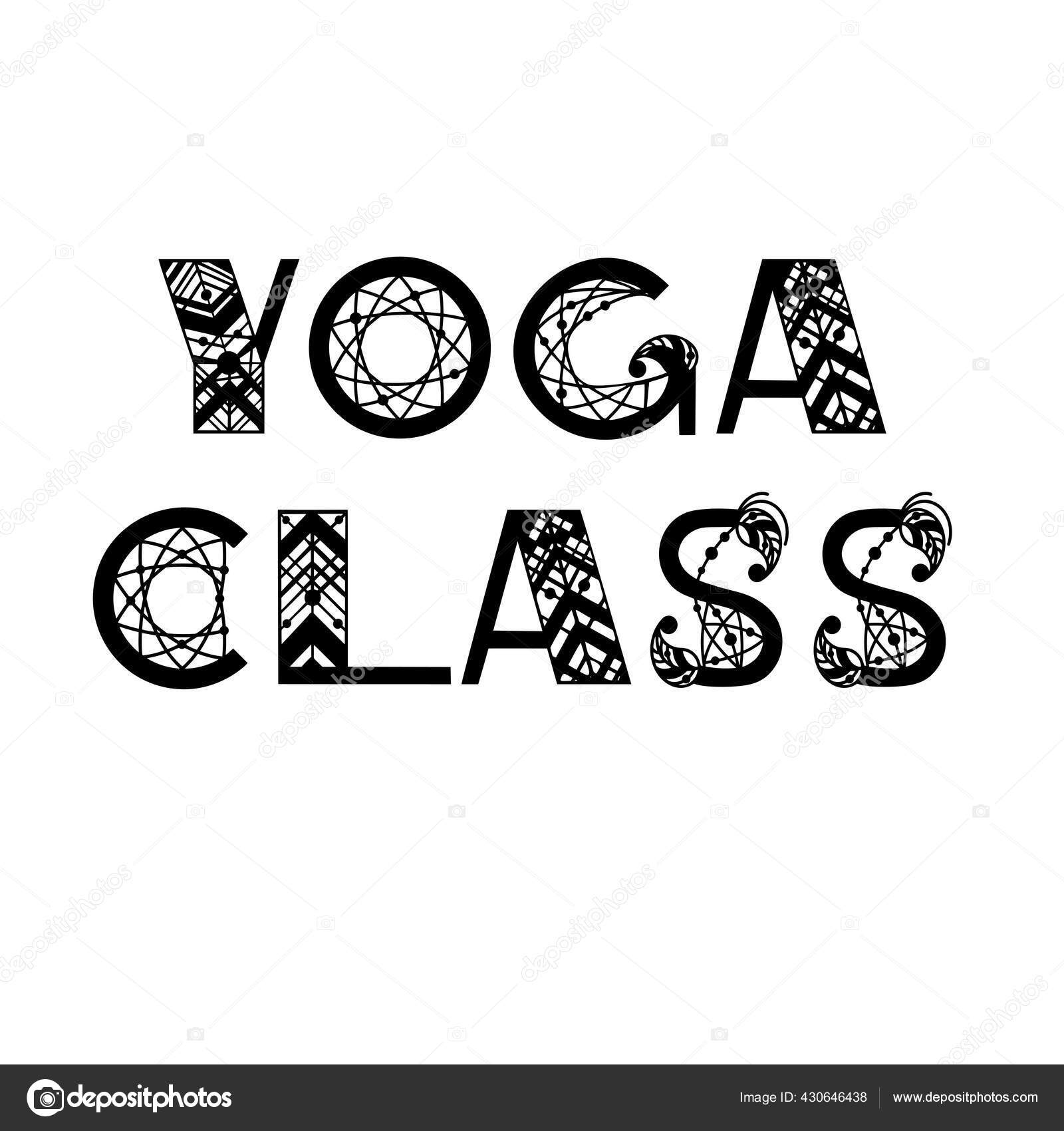 Hand written text with popular yoga quotes. Stock Vector by ©Kandella ...
