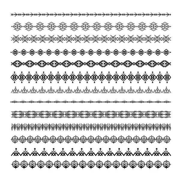 Ethnic line ornaments. Tribal design Stock Vector Image by ©Kandella ...