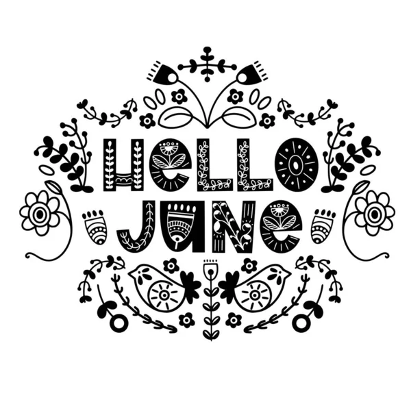 657 Hello june Vector Images | Depositphotos