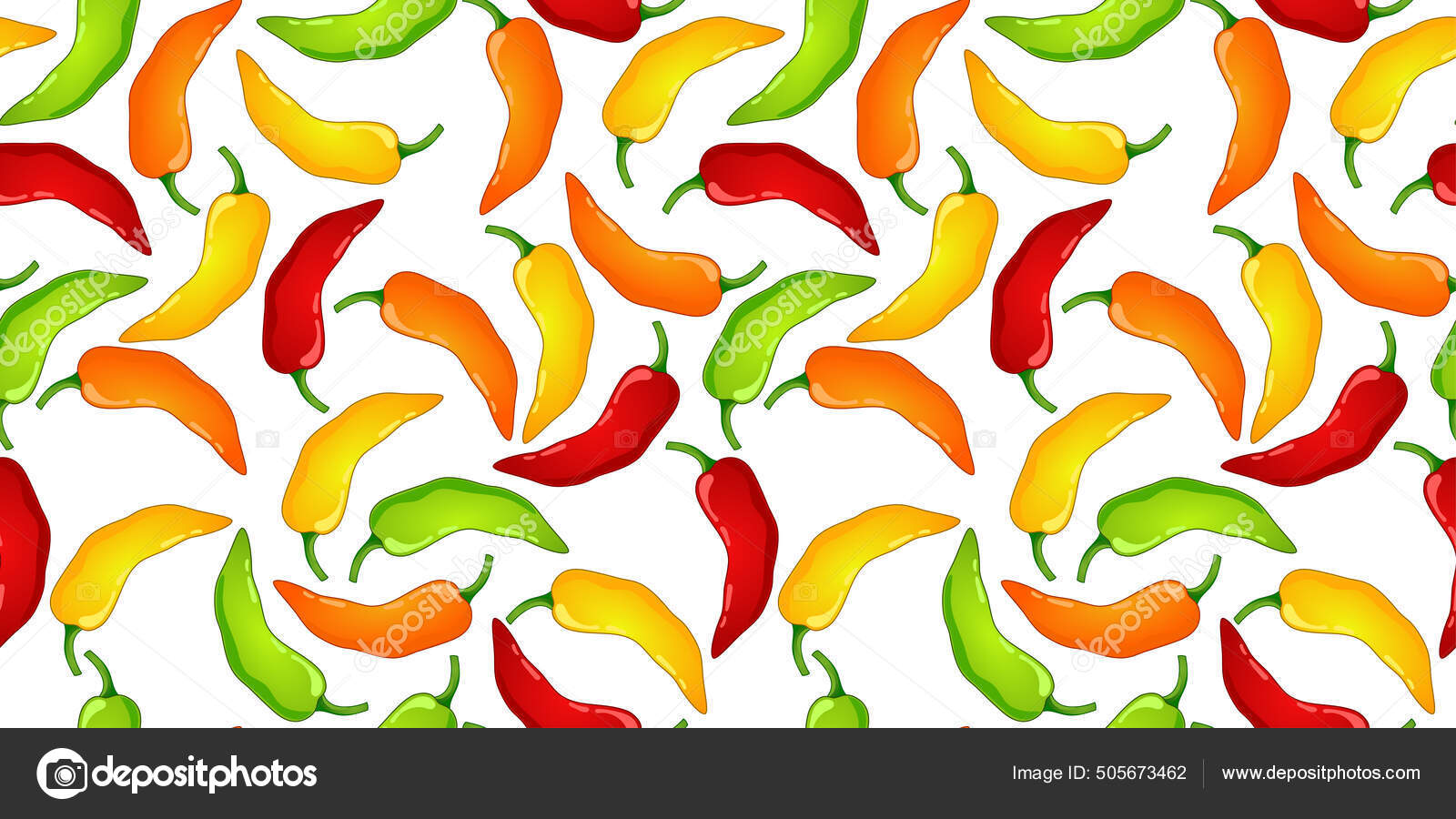 Pepper vector seamless pattern. Stock Vector Image by ©Kandella #505673462