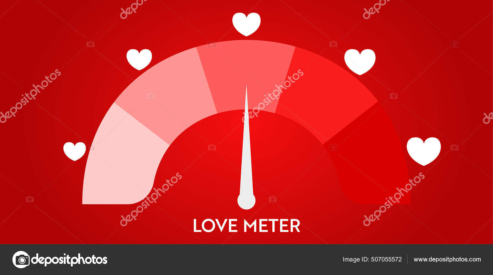 Love level meter indicator. Stock Vector by ©Kandella 507055572