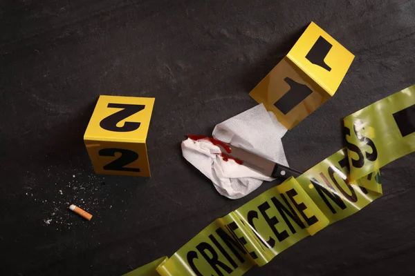 Crime Scene Investigation Set Evidence Identification Markers Clues ...
