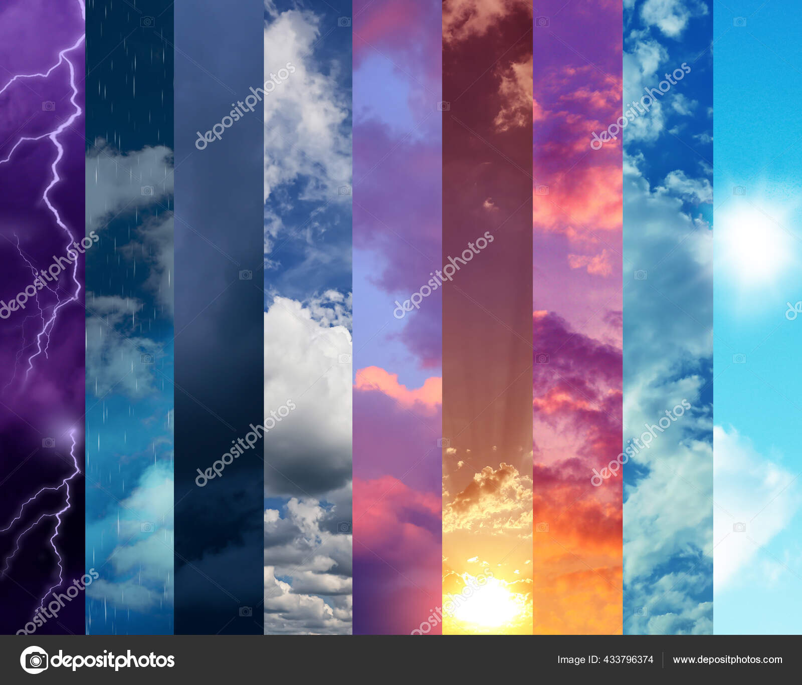 Photos Sky Different Weather Collage — Stock Photo © NewAfrica #433796374
