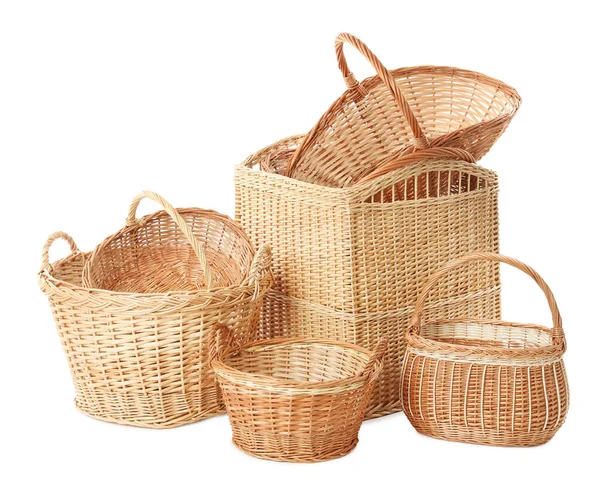 Baskets of different color Stock Photos, Royalty Free Baskets of ...