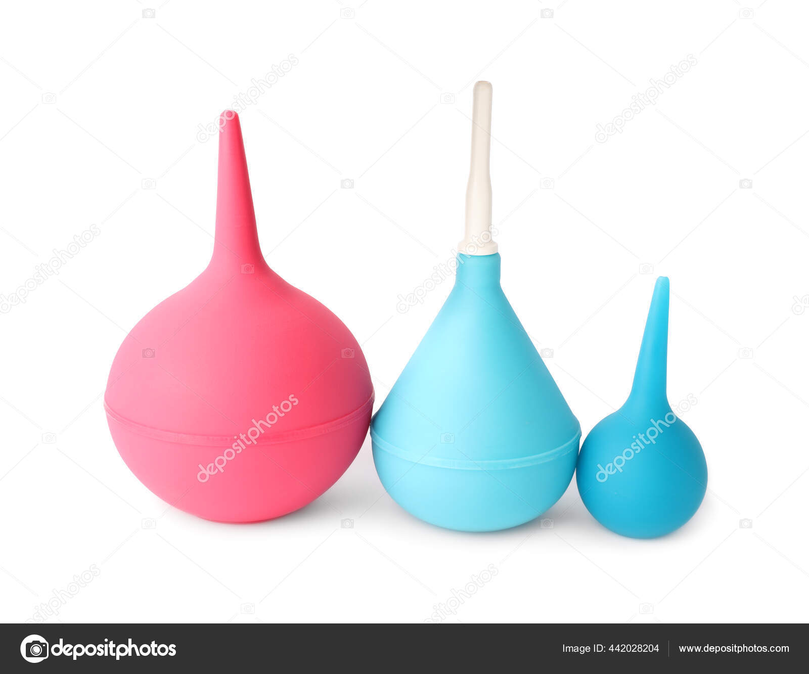 Different Enemas White Background Medical Treatment Stock Photo by ...