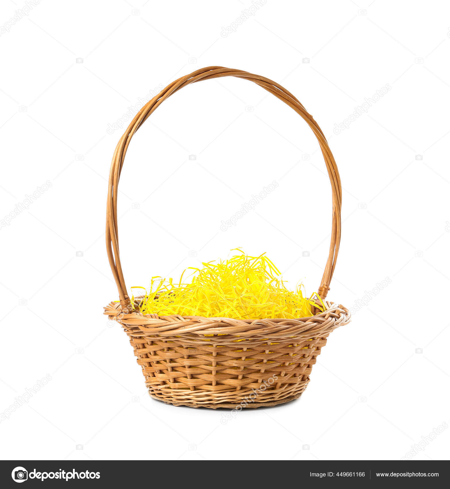 Empty Easter Basket With Grass