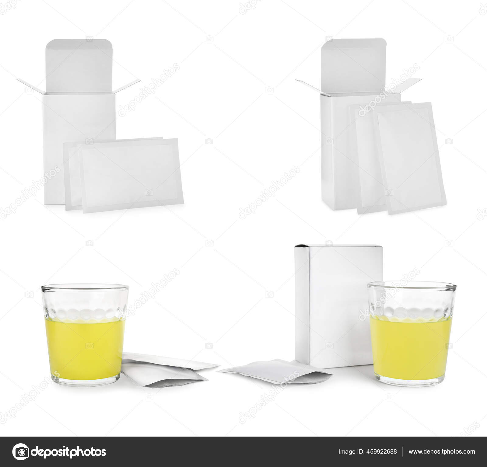 Set Sachets Medicine White Background Stock Photo by ©NewAfrica 459922688