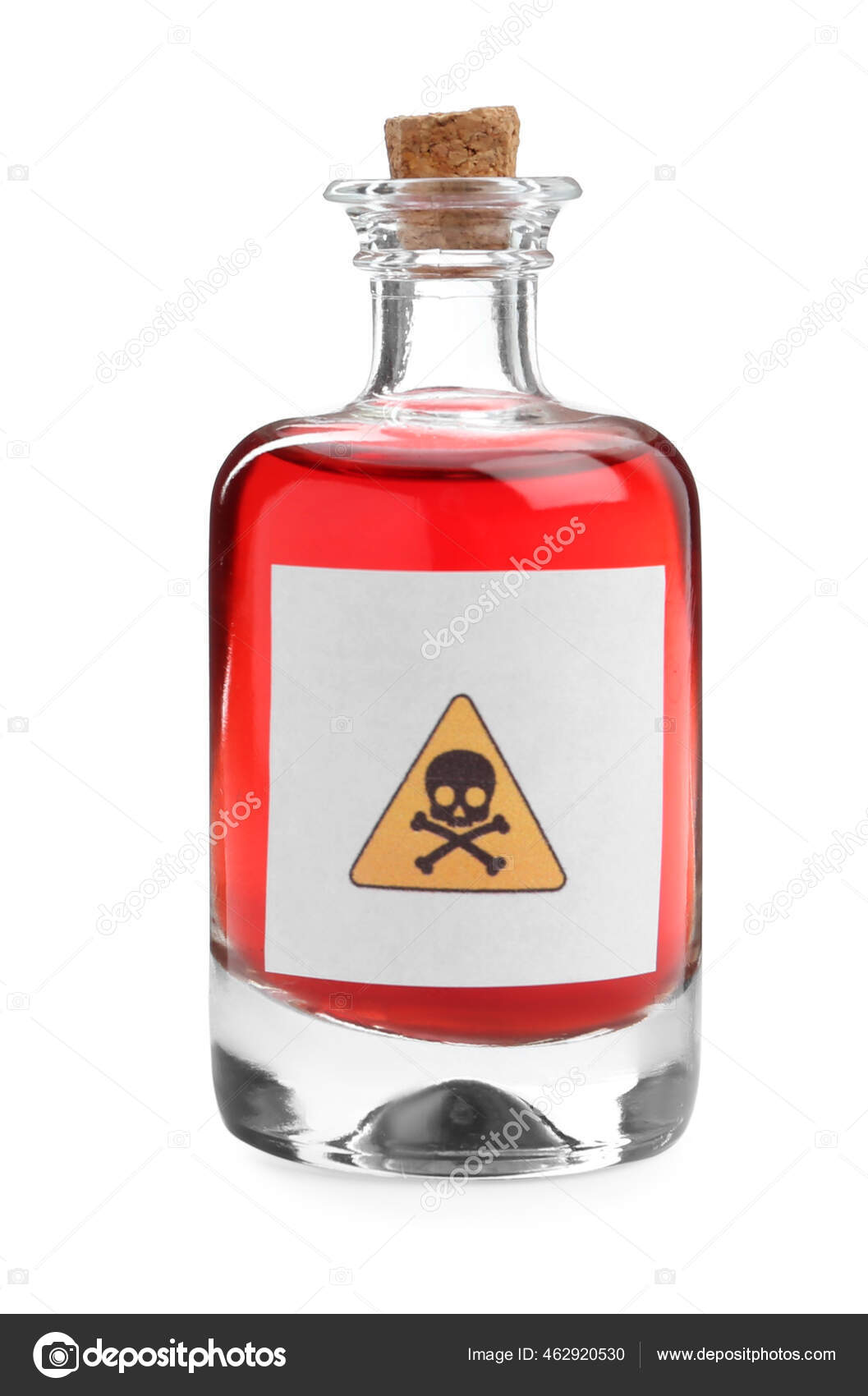 Poison Sign On Bottle