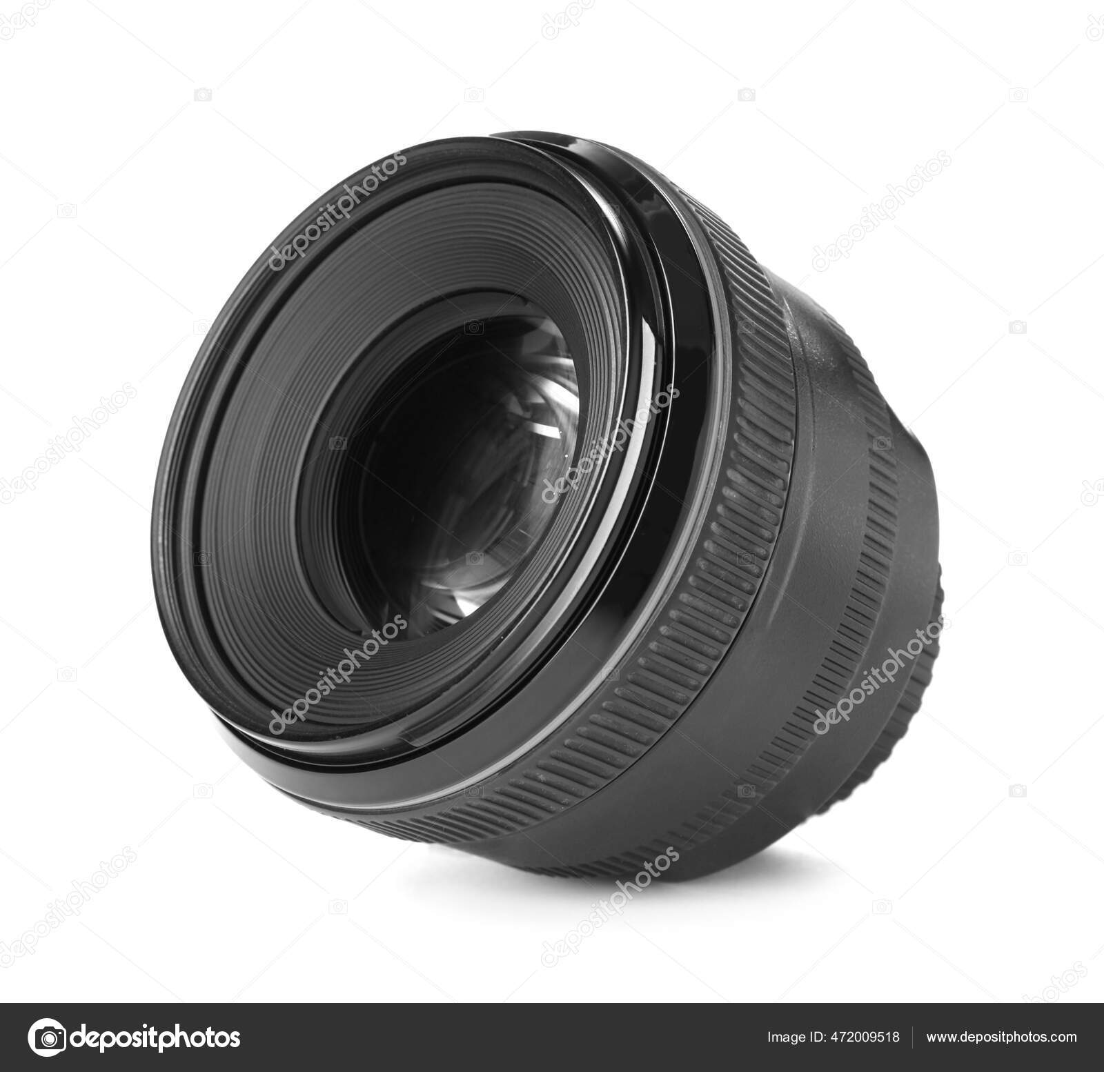 Camera's Lens Isolated White Photography Equipment — Stock Photo © NewAfrica #472009518