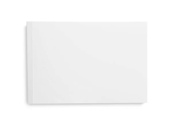 Blank Paper Brochure Isolated White Mockup Design — Stock Photo ...