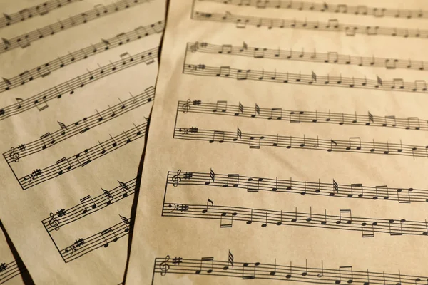 Sheet Music Notes Background Top View Stock Photo by ©NewAfrica 242782040