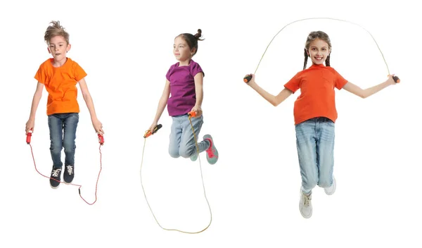 Kids jumping rope Stock Photos, Royalty Free Kids jumping rope Images ...