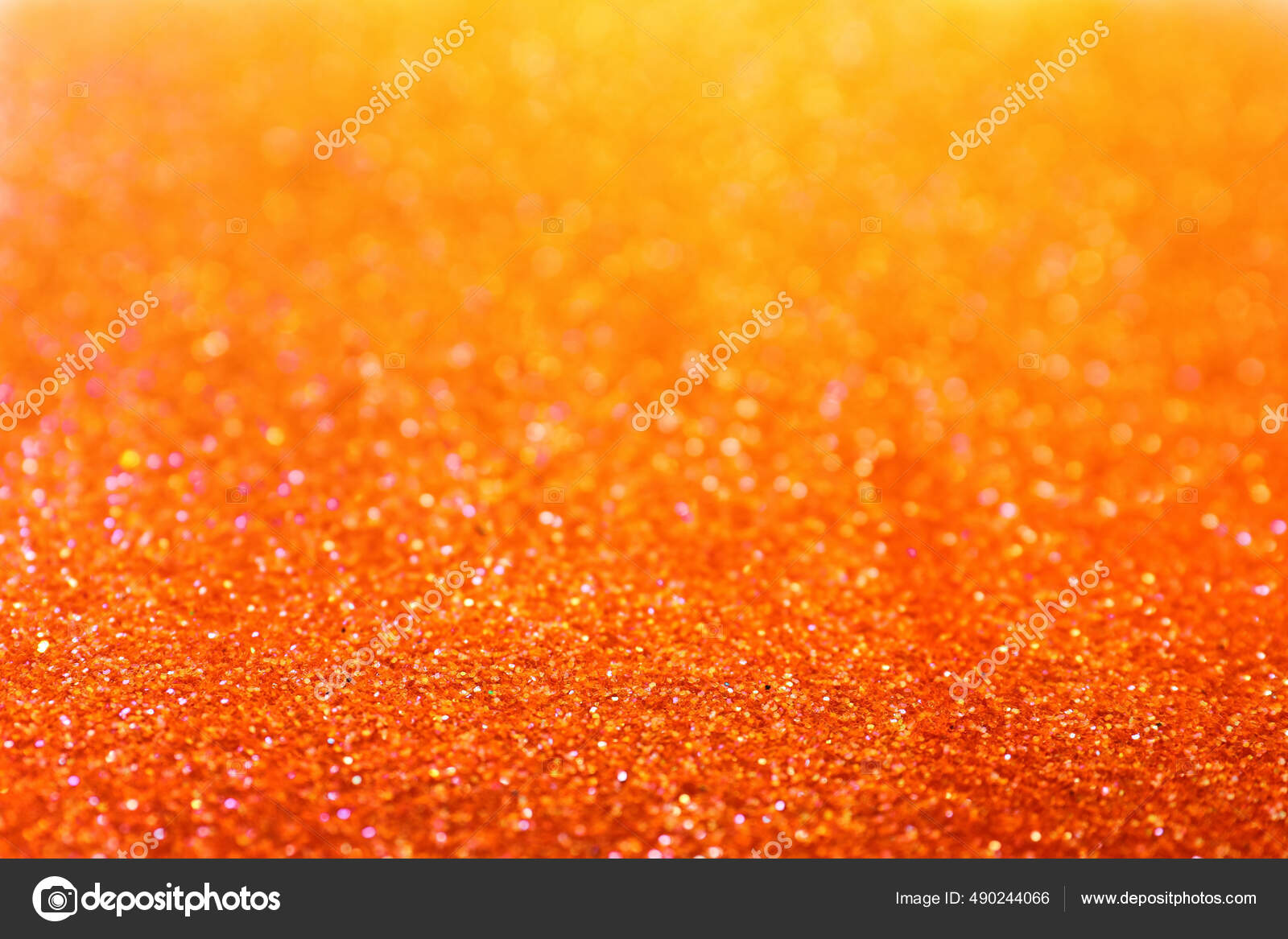 Shiny Orange Glitter Background Bokeh Effect Stock Photo by ©NewAfrica ...