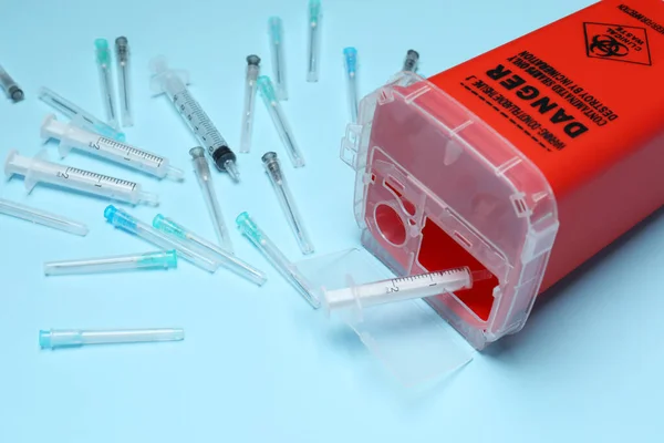 Sharps disposal kit Stock Photos, Royalty Free Sharps disposal kit ...