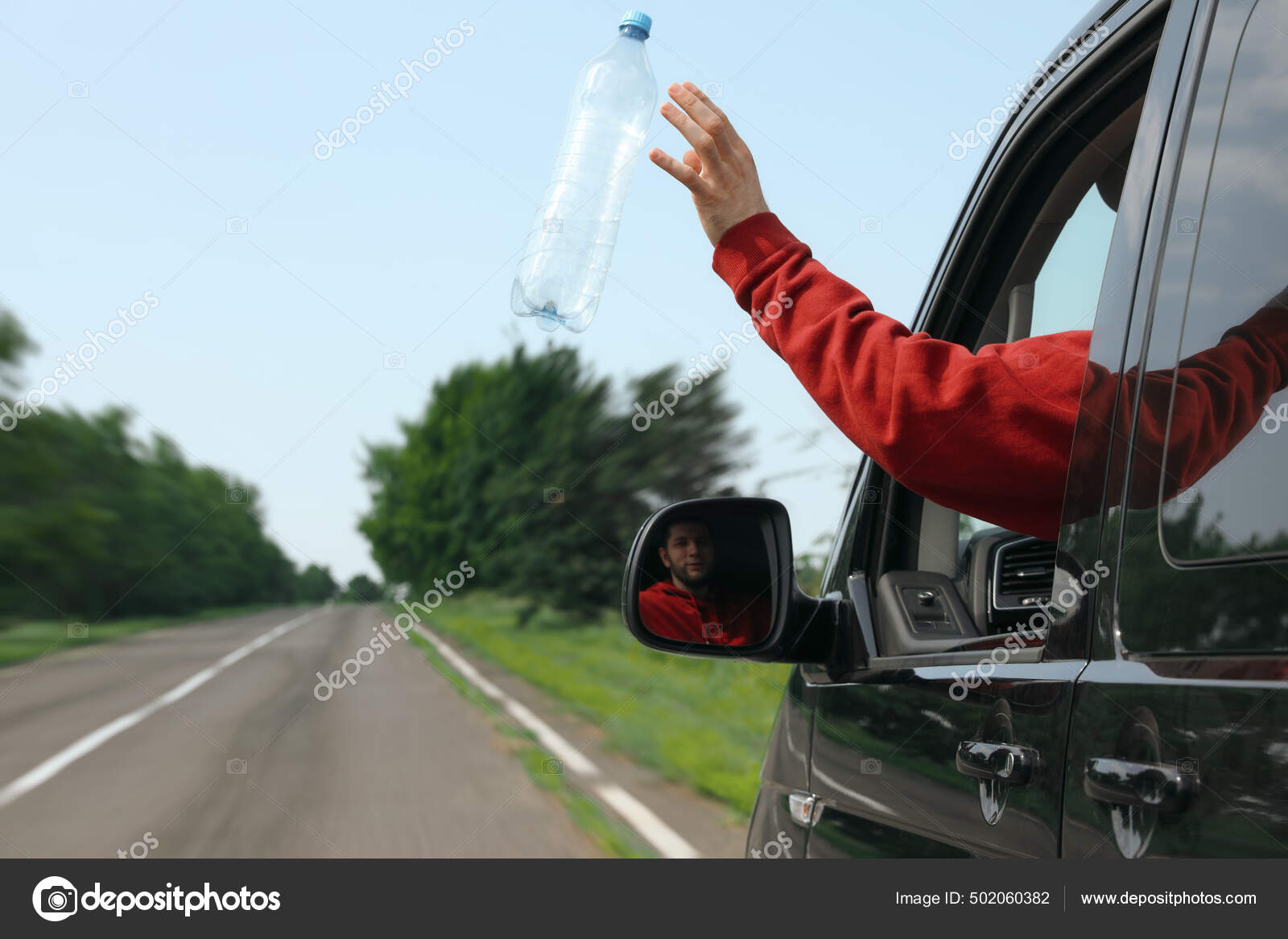 Throwing Garbage On Road