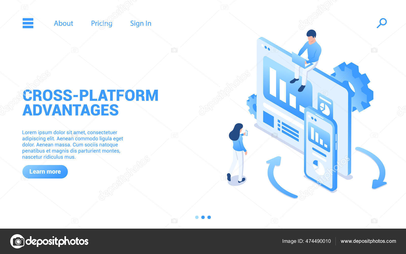 Cross Platform Advantages Concept New Experience Using Apps Different ...
