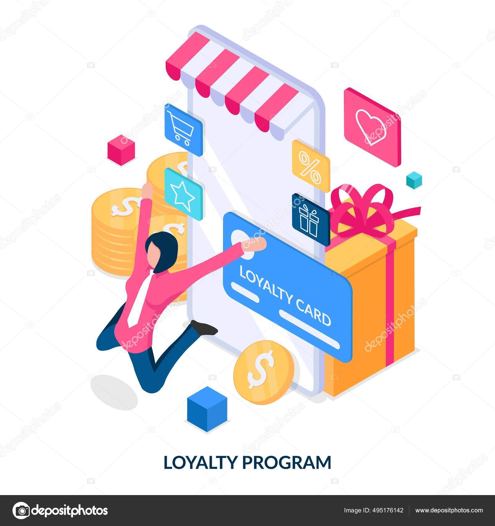 Customer Loyalty Program Concept Advertisement Promotion Internet Shop ...