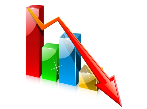 Business Failure graph down arrow Stock Vector Image by ©vadimone #1379632