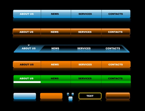 Stylish website navigation templates Stock Vector Image by ©profyart ...