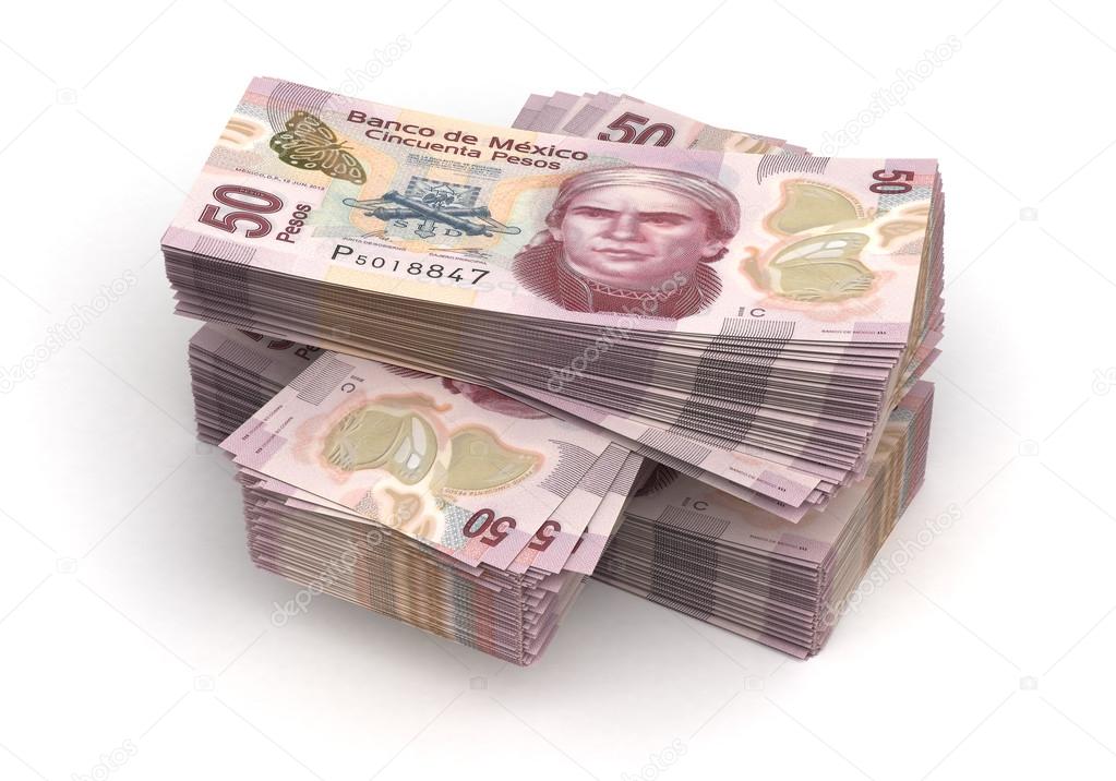 Stack of Mexican Pesos Stock Photo by ©selensergen 54070835