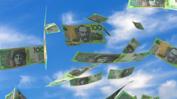 Falling money on white — Stock Video © mmaxer #156113374