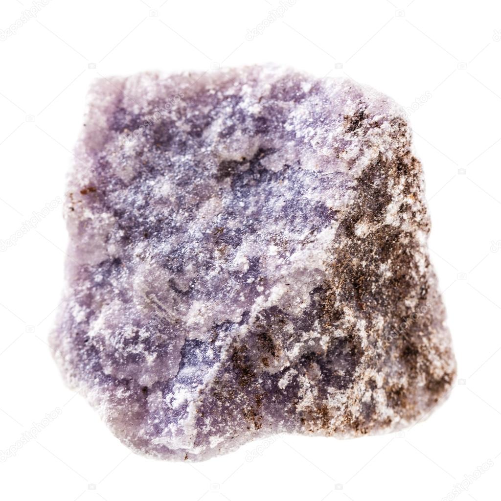 Lepidolite stone on white Stock Photo by ©dlpn 105274242