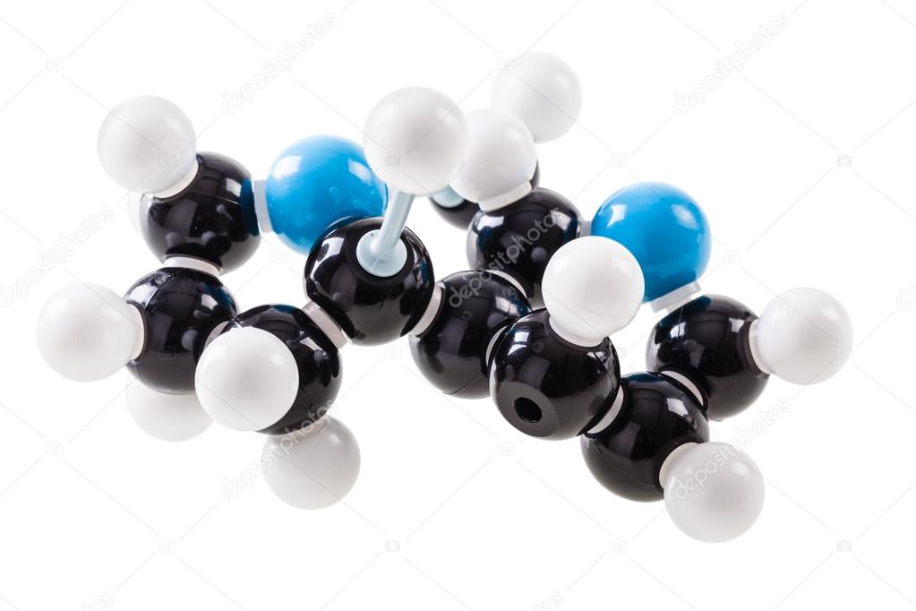 Nicotine chemical molecular structure — Stock Photo © dlpn #112216040