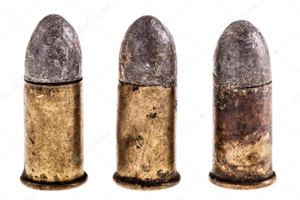 Old bullets on white — Stock Photo © dlpn #116905550