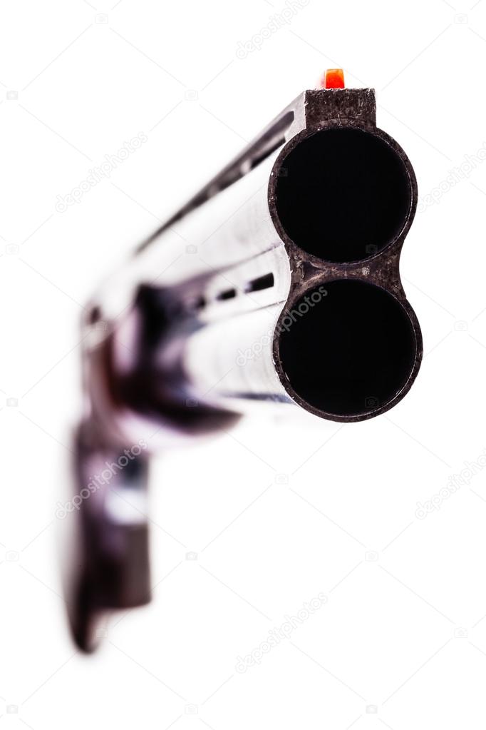 Over-under shotgun on white Stock Photo by ©dlpn 121844852