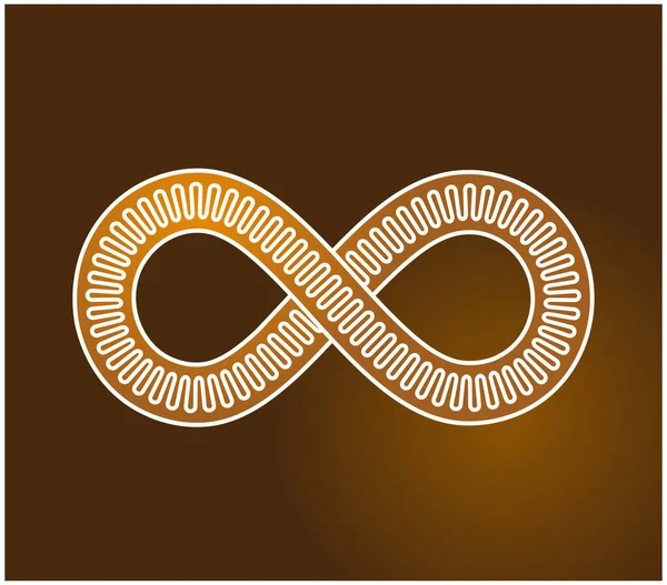 Mobius Loop Made Two Lines Ribbon Infinity Symbol Stock Vector by ...
