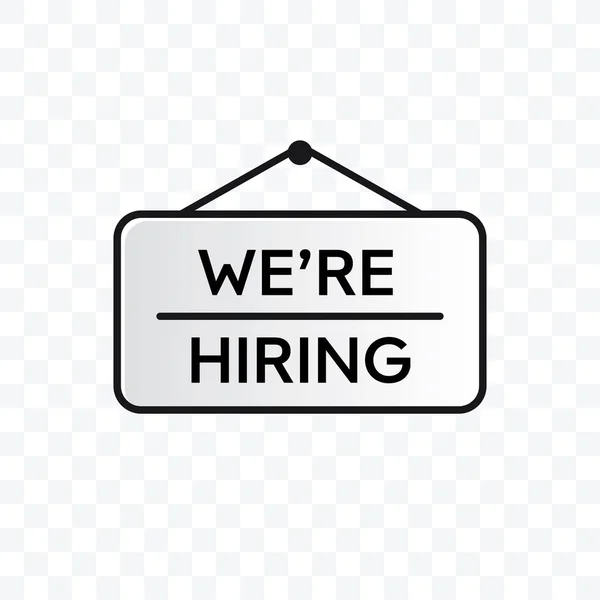 Estamos contratando icono de ilustración vectorial símbolo de signo ...