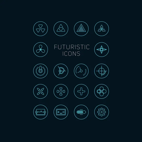 Futuristic icons Vector Art Stock Images | Depositphotos