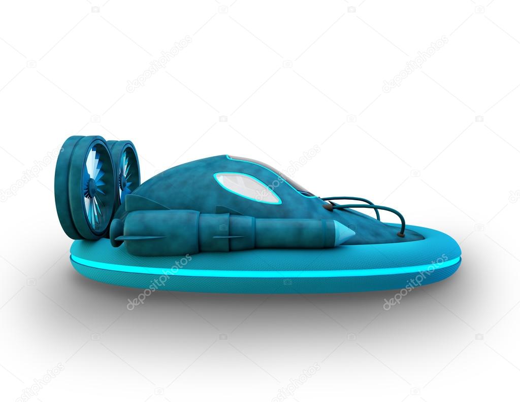 3d futurista hover coche: fotografía de stock © julvil11 #61913257 ...