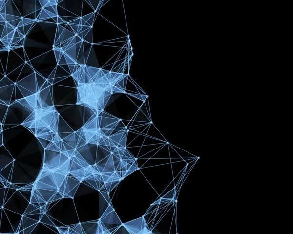 Blue cybernetic particles Stock Photo by ©julvil11 57967795