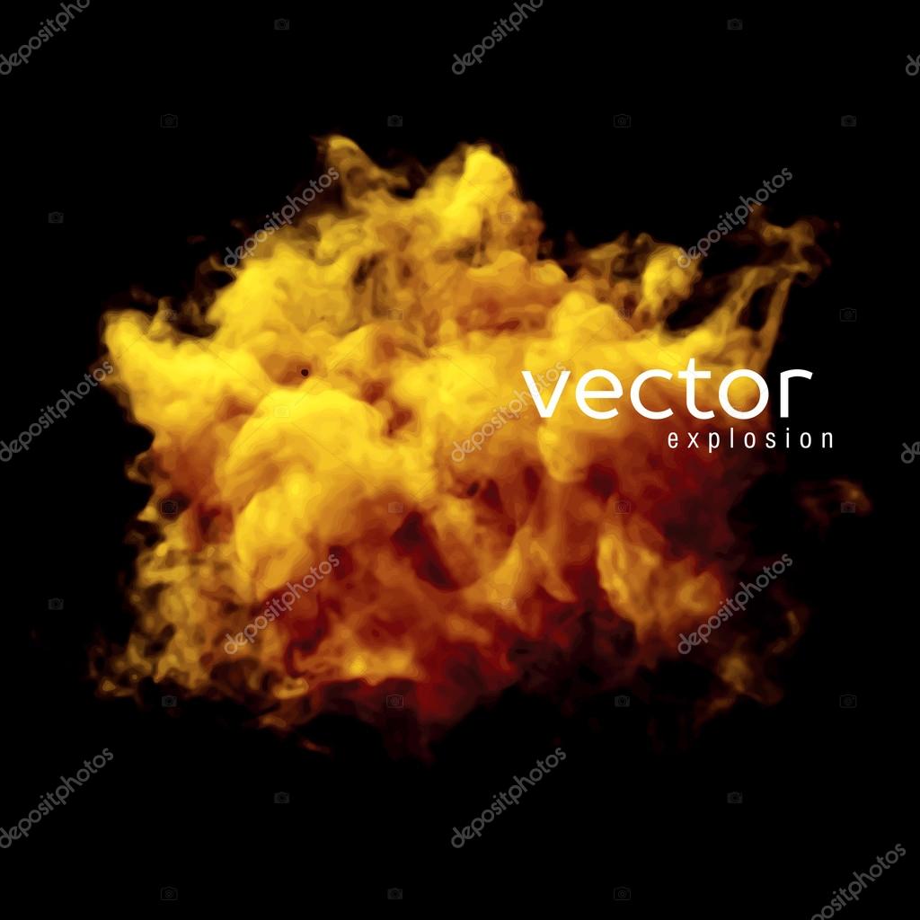 Vector illustration of fire explosion Stock Vector by ©julvil11 80607446
