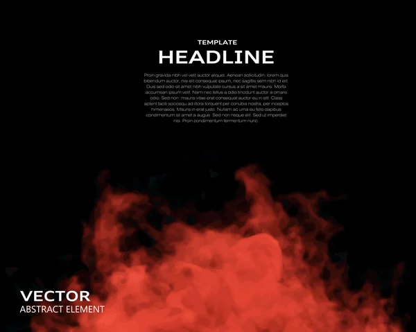 Humo rojo imágenes de stock de arte vectorial | Depositphotos