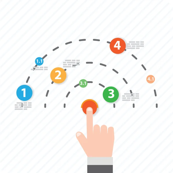 998 Hand pushing button Vector Images | Depositphotos