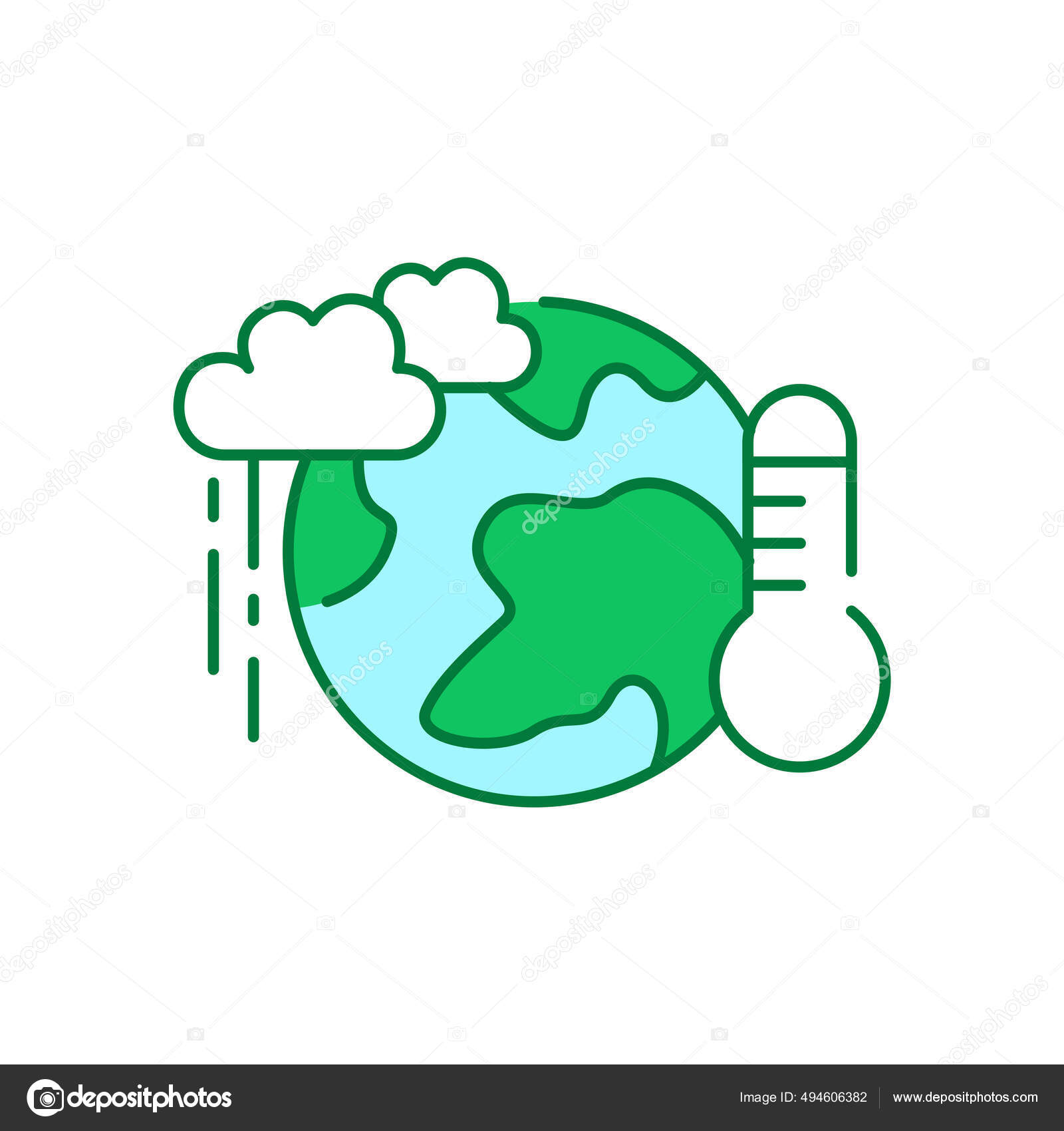 Climate Action Color Icon Corporate Social Responsibility Sustainable ...