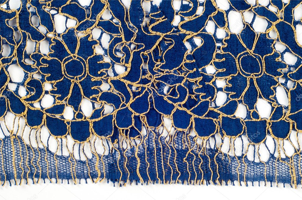 Texture lace fabric. lace on white background studio — Stock Photo ...