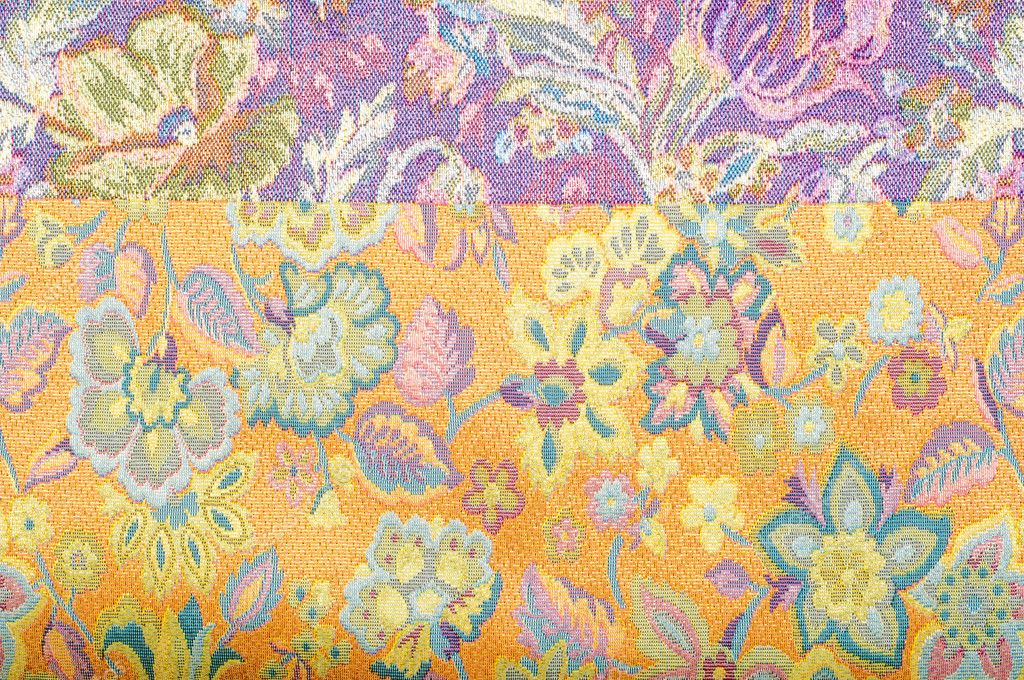 Brocade Fabric Texture Painted Pattern Flowers ⬇ Stock Photo, Image by ...