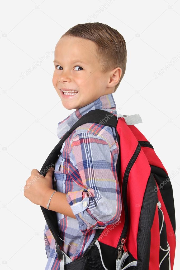 Back to school boy Stock Photo by ©Hannamariah 121728154
