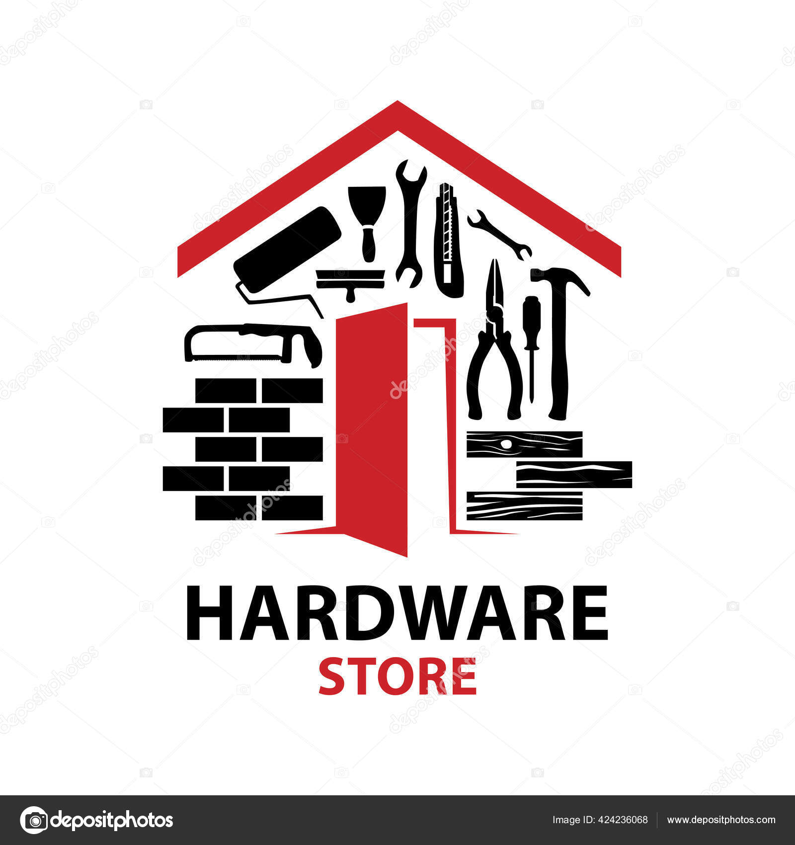 Vector Logo Store Building Materials Company Stock Vector by ©v-a ...