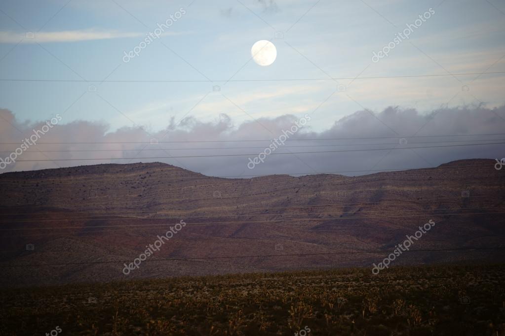 Full moon over the mountains Stock Photo by ©ginton 108609172