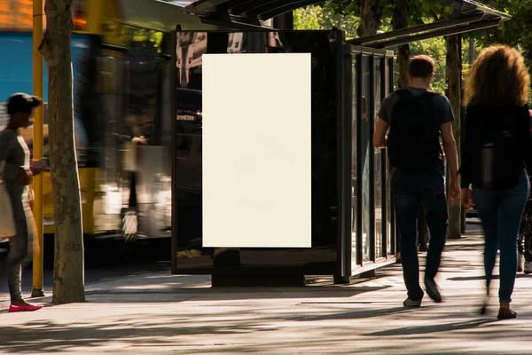 Blank Outdoor Advertising Shelter ⬇ Stock Photo, Image by © nickvango ...