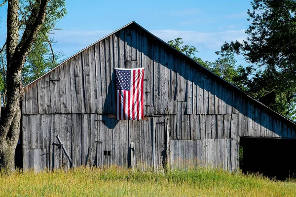 American Flag Barn Roof